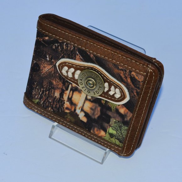 sroushaa | Accessories | Western Leather Cowboy Concho Rodeo Wallet ...